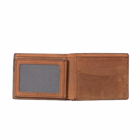 Frye | Bags | New In Packaging Frye Bookfold Leather Wallet Tan | Poshmark